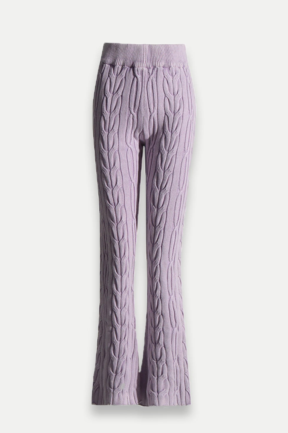 Scarlett Cable Knit Pants In Purple – Zreei